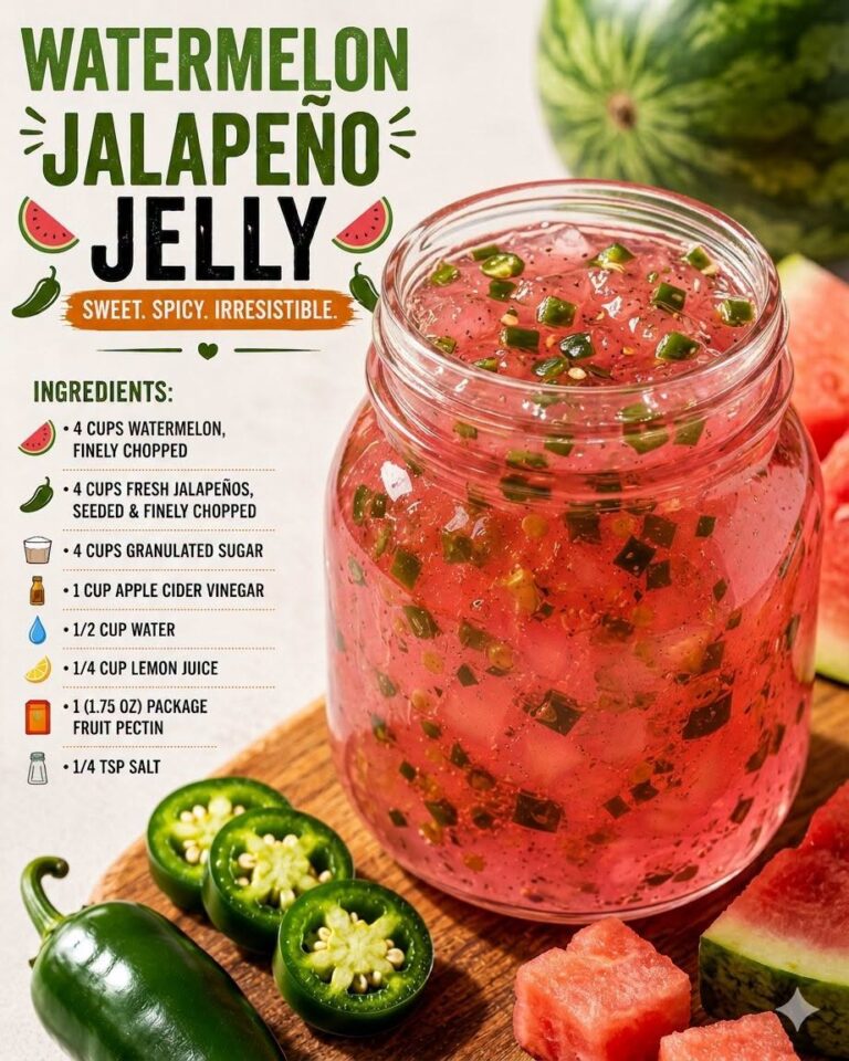 Watermelon Jalapeno Jelly Recipe: Sweet Summer Heat
